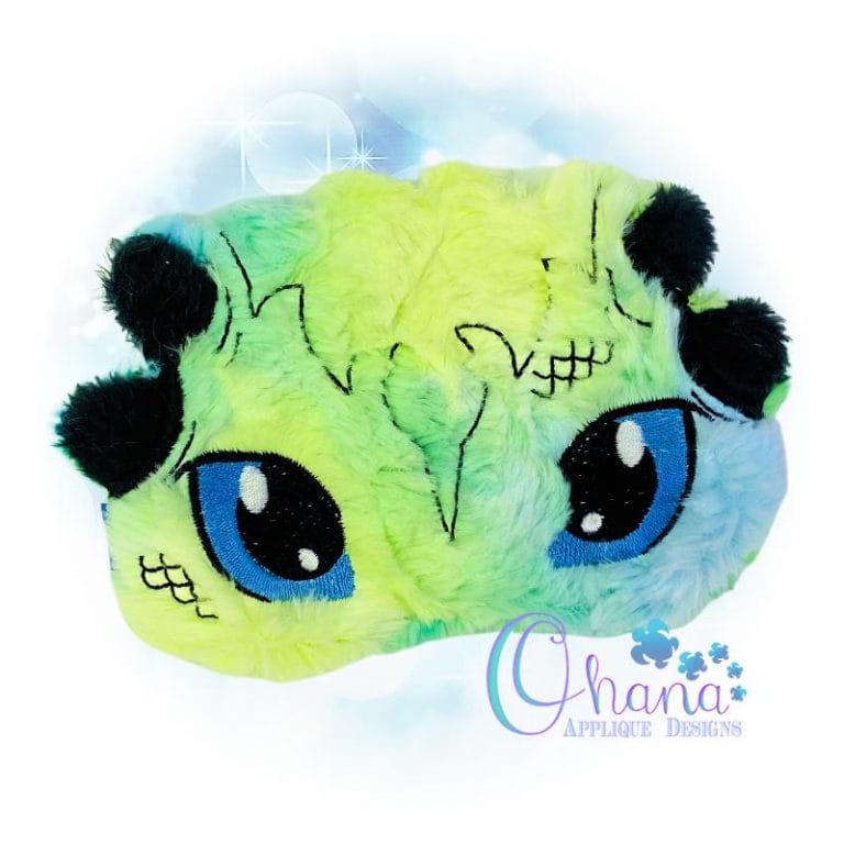 Dragon Sleeper Mask Embroidery Design - Ohana Applique Designs