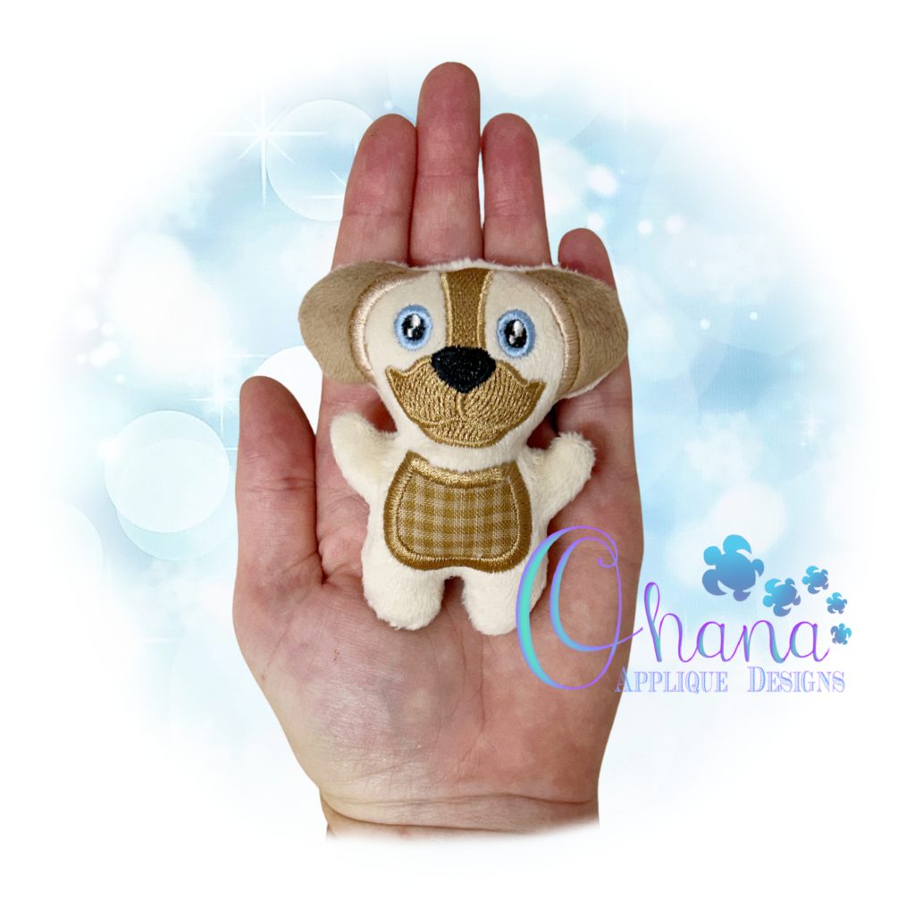 Dash Dog Stuffie Embroidery Design - Ohana Applique Designs