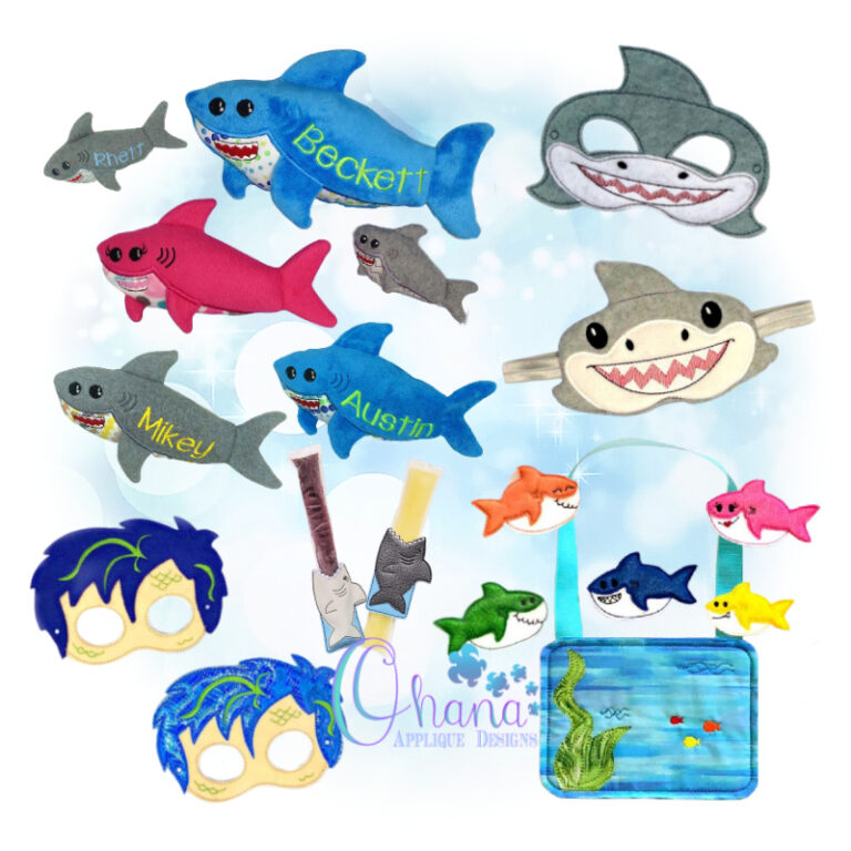 Shark Bundle! - Ohana Applique Designs
