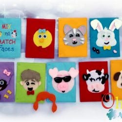 Mix and Match Faces Quiet Book - Ohana Applique Designs