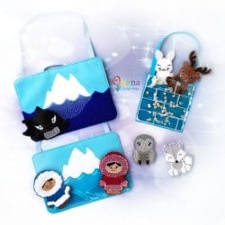 Arctic Animals Bundle Embroidery Design Set - Ohana Applique Designs