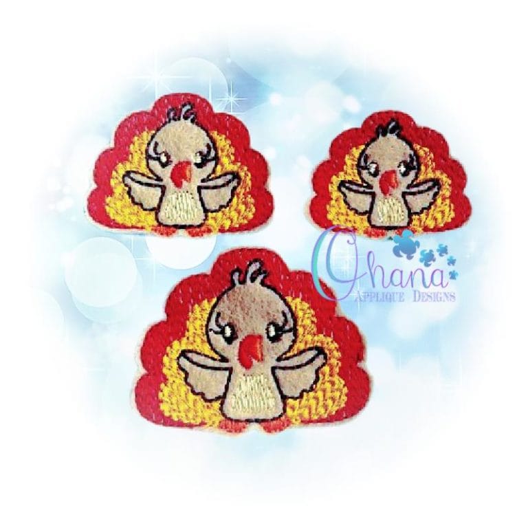 Turkey Feltie Embroidery Design - Ohana Applique Designs