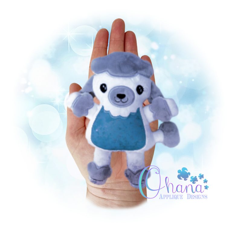 Coco Poodle Stuffie Embroidery Design - Ohana Applique Designs