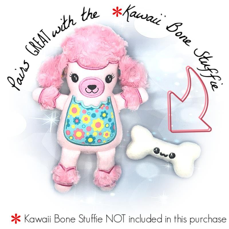 Coco Poodle Stuffie Embroidery Design - Ohana Applique Designs