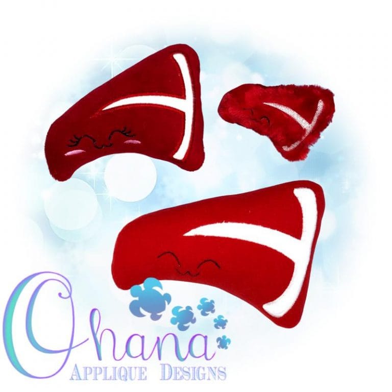 Kawaii Steak Stuffie Embroidery Design - Ohana Applique Designs