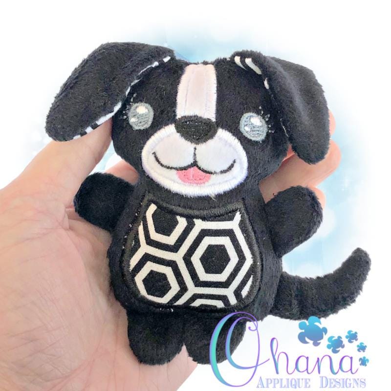 Rover Puppy Stuffie Embroidery Design - Ohana Applique Designs
