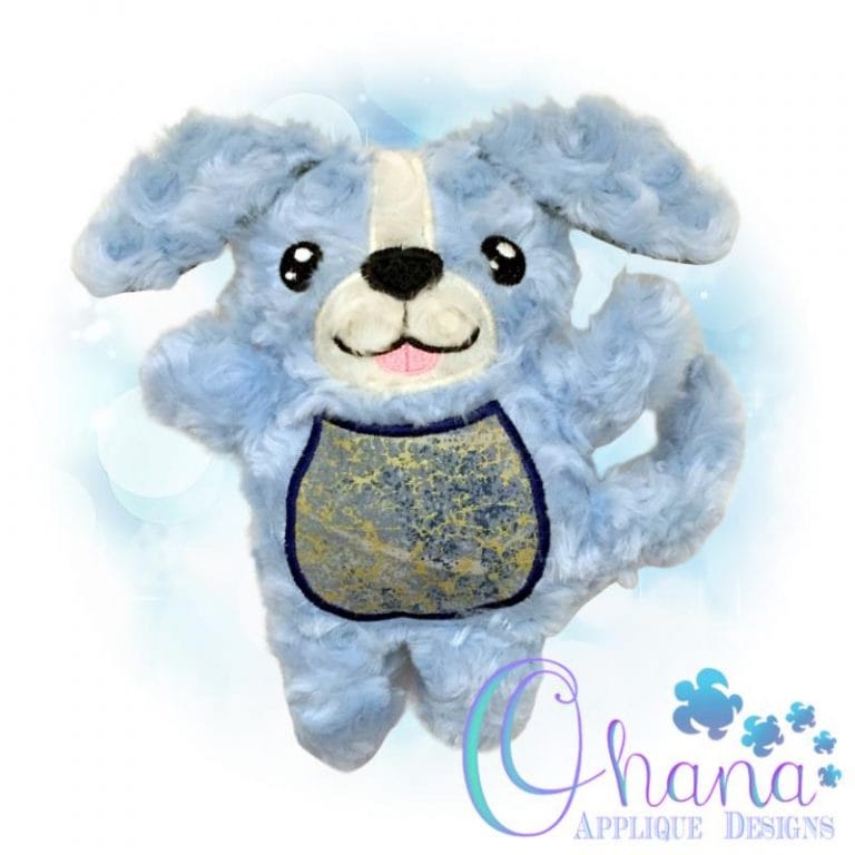 Rover Puppy Stuffie Embroidery Design - Ohana Applique Designs