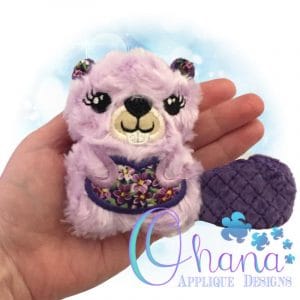 Maple Beaver Stuffie Embroidery Design - Ohana Applique Designs