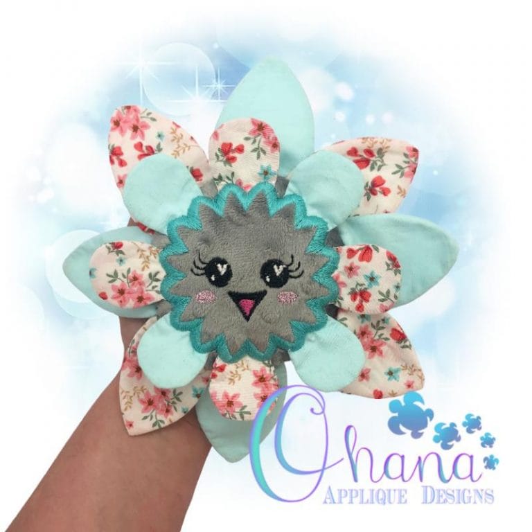 Blossom Flower Stuffie Embroidery Design - Ohana Applique Designs