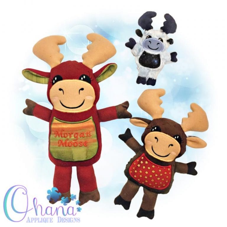 Morgan Moose Stuffie Embroidery Design - OAD