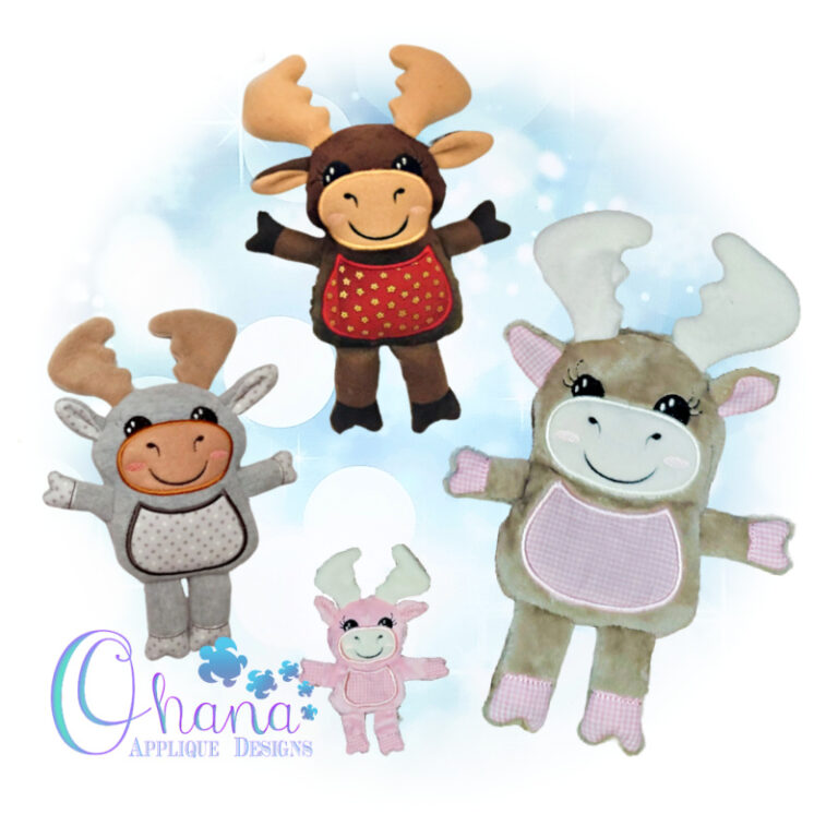 Morgan Moose Stuffie Embroidery Design - OAD