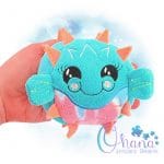 Parker Pufferfish Stuffie Embroidery Design - Ohana Applique Designs