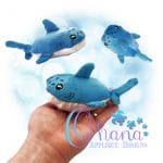 Wallie Whale Shark Stuffie Embroidery Design - Ohana Applique Designs