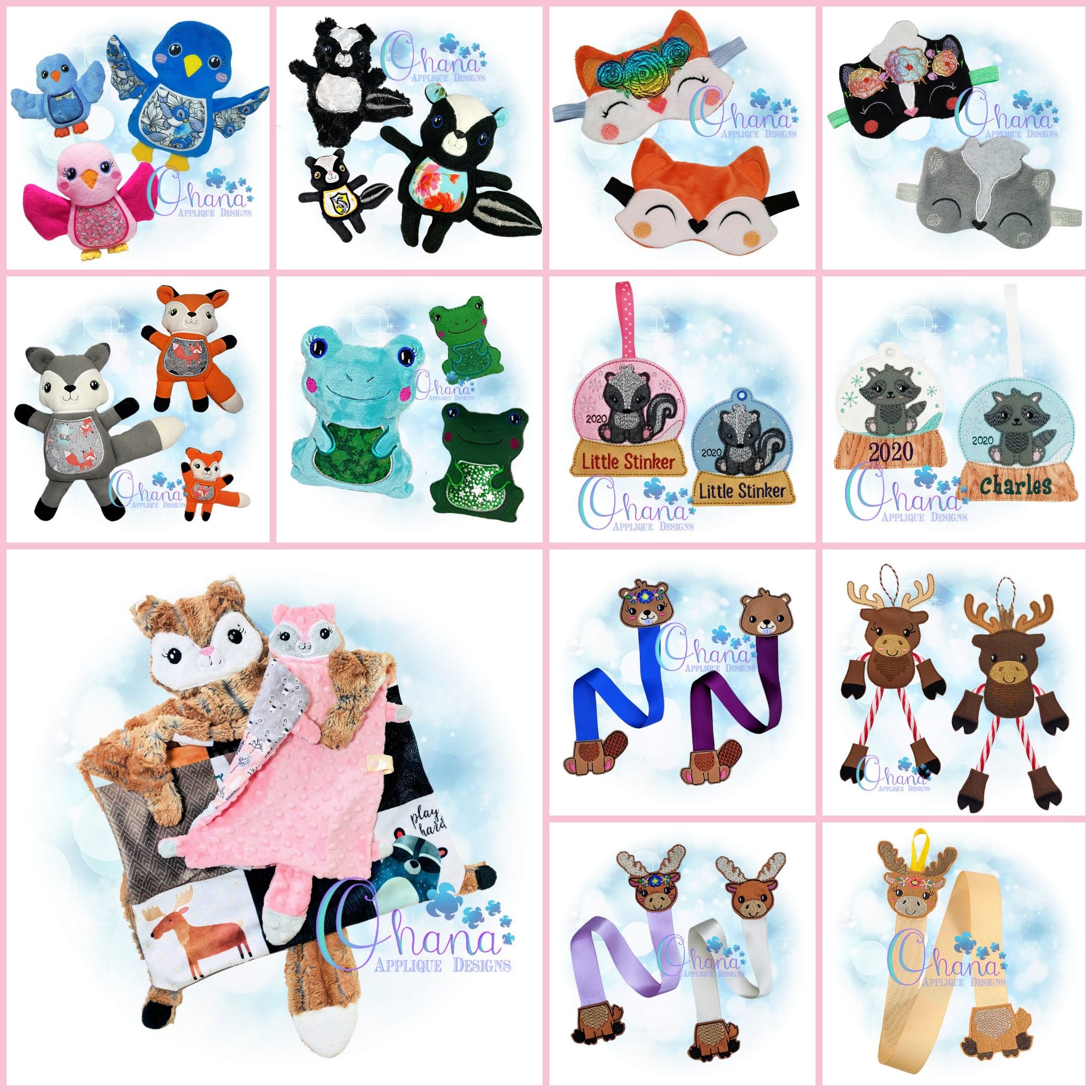 Woodland Animal Week 2 Bundle Embroidery Design - OAD