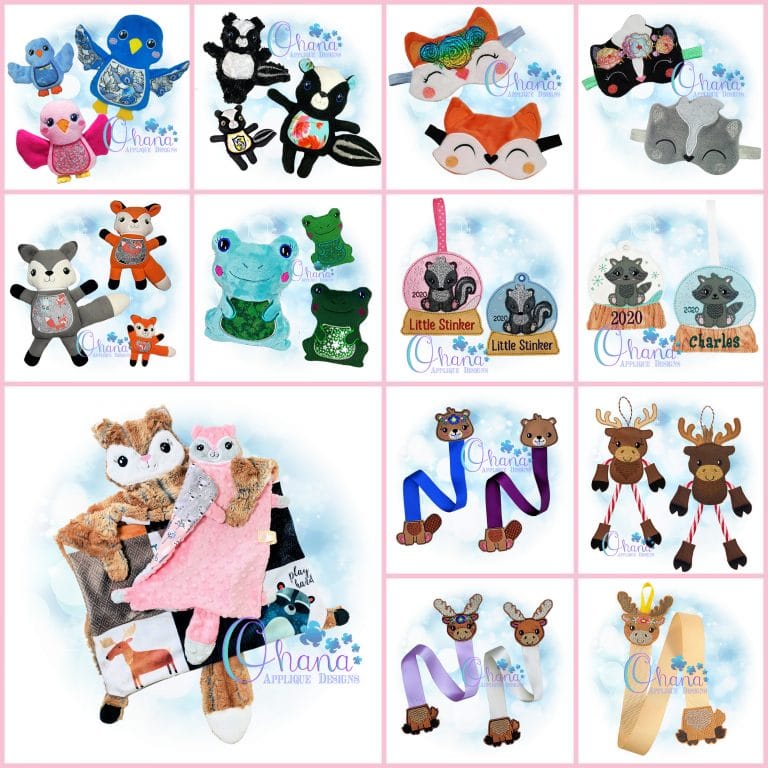Woodland Animal Week 2 Bundle Embroidery Design - OAD