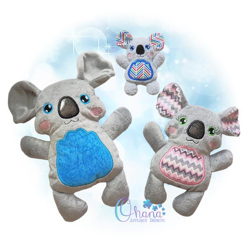 Thyme Koala Stuffie Embroidery Design - Ohana Applique