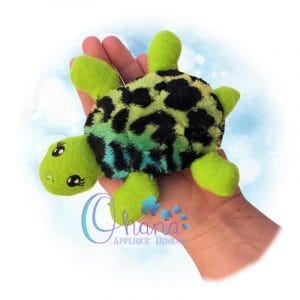 Tutar Turtle Stuffie Embroidery Design - Ohana Applique Designs