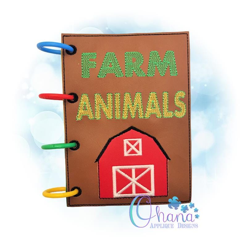 Farm Animal Flip Book - Ohana Applique Designs