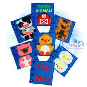 Farm Animal Flip Book - Ohana Applique Designs