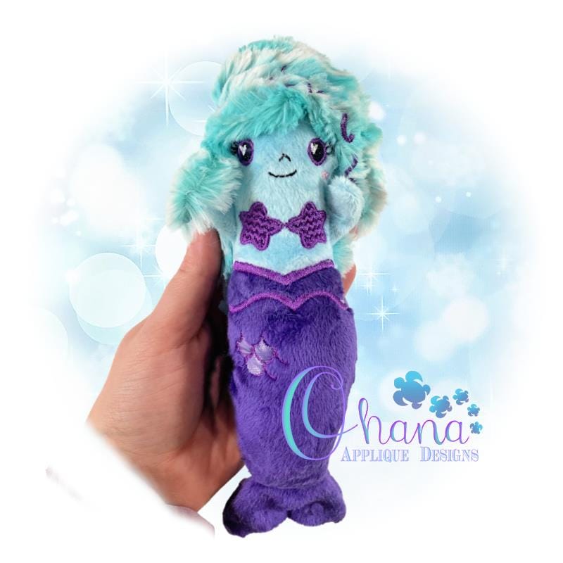 Star Mermaid Stuffie Embroidery Design - Ohana Applique