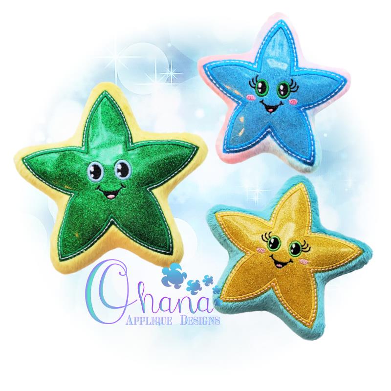 Starfish Stuffie Embroidery Design - Ohana Applique