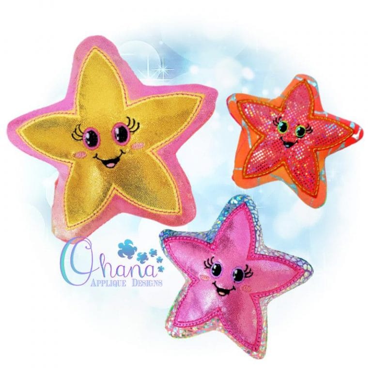 Starfish Stuffie Embroidery Design - Ohana Applique
