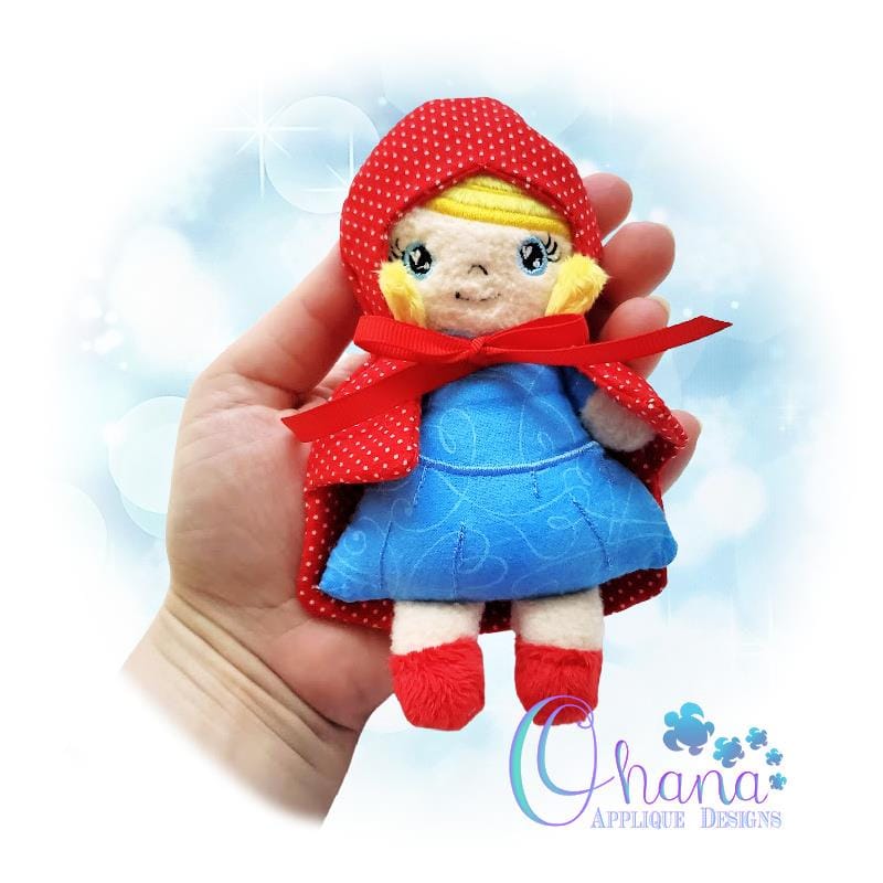 Little Red Stuffie Embroidery Design - Ohana Applique