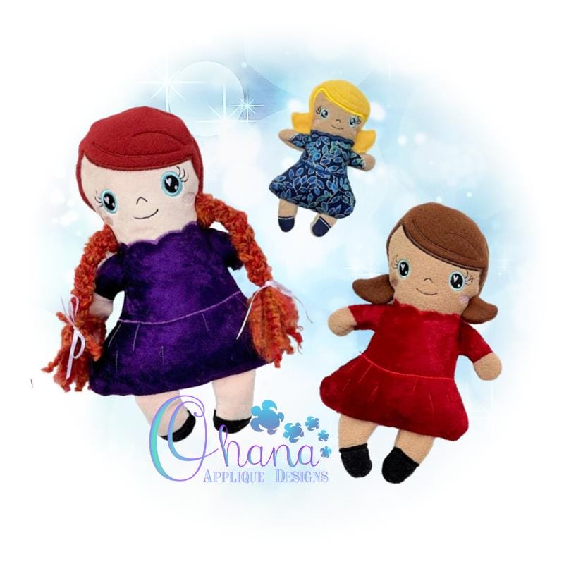 Little Red Stuffie Embroidery Design - Ohana Applique