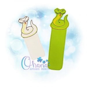 Snake Bookmark Embroidery Design - Ohana Applique Designs