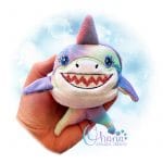 Ball Shark Stuffie Embroidery Design - Ohana Applique Designs