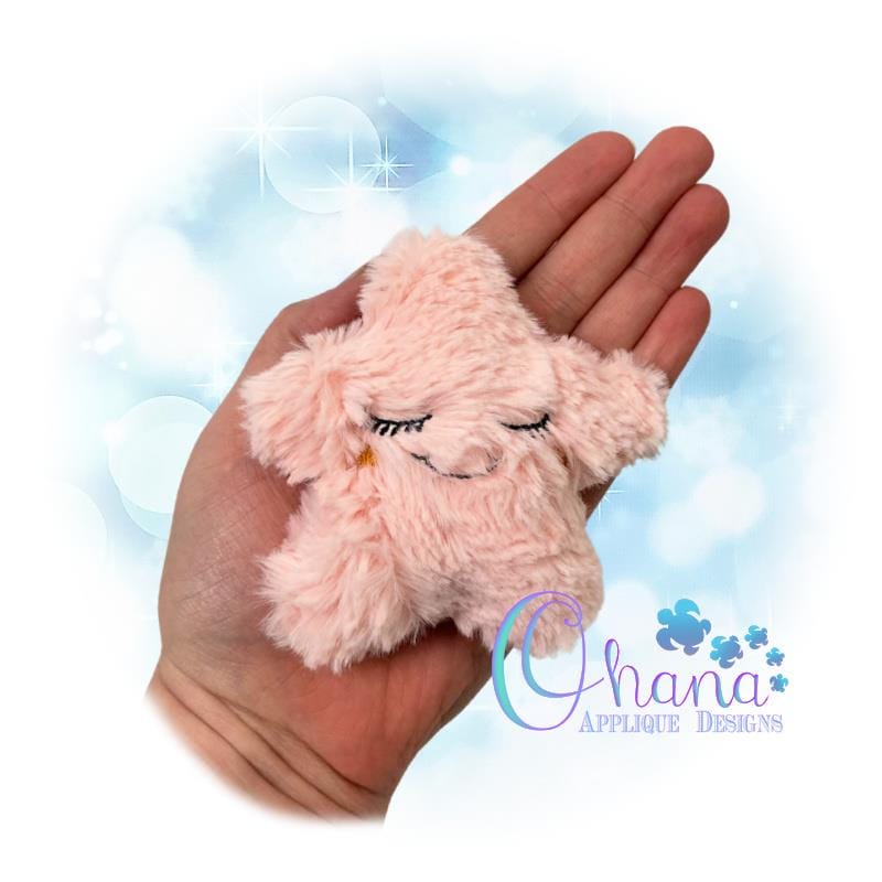 Sleeping Star Stuffie Embroidery Design - Ohana Applique Designs