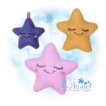 Sleeping Star Stuffie Embroidery Design - Ohana Applique Designs