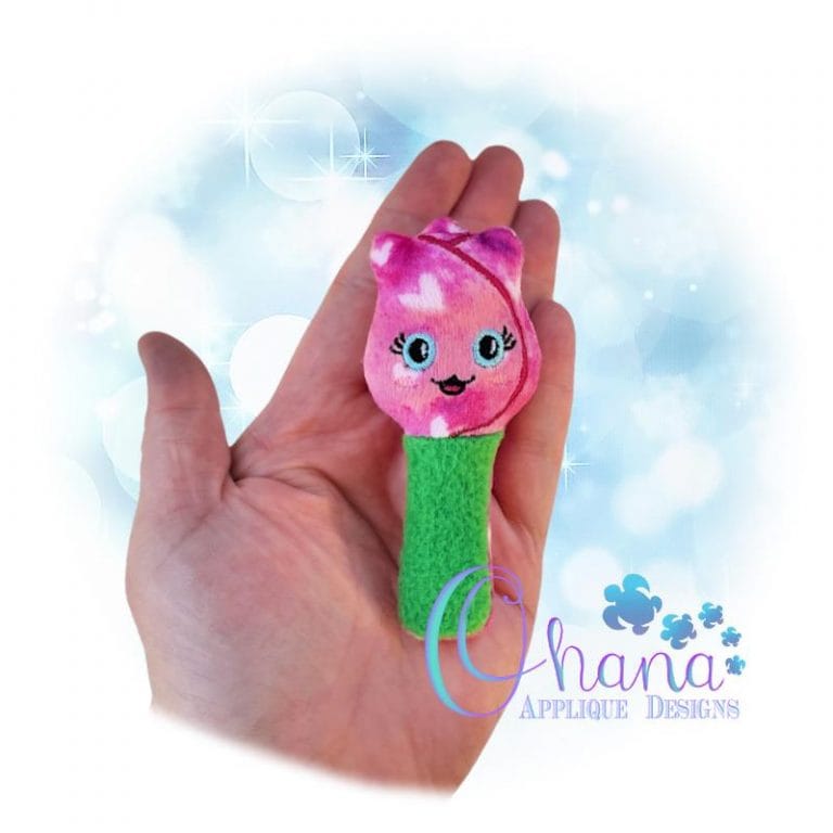 Tulip Stuffie Embroidery Design - Ohana Applique Designs