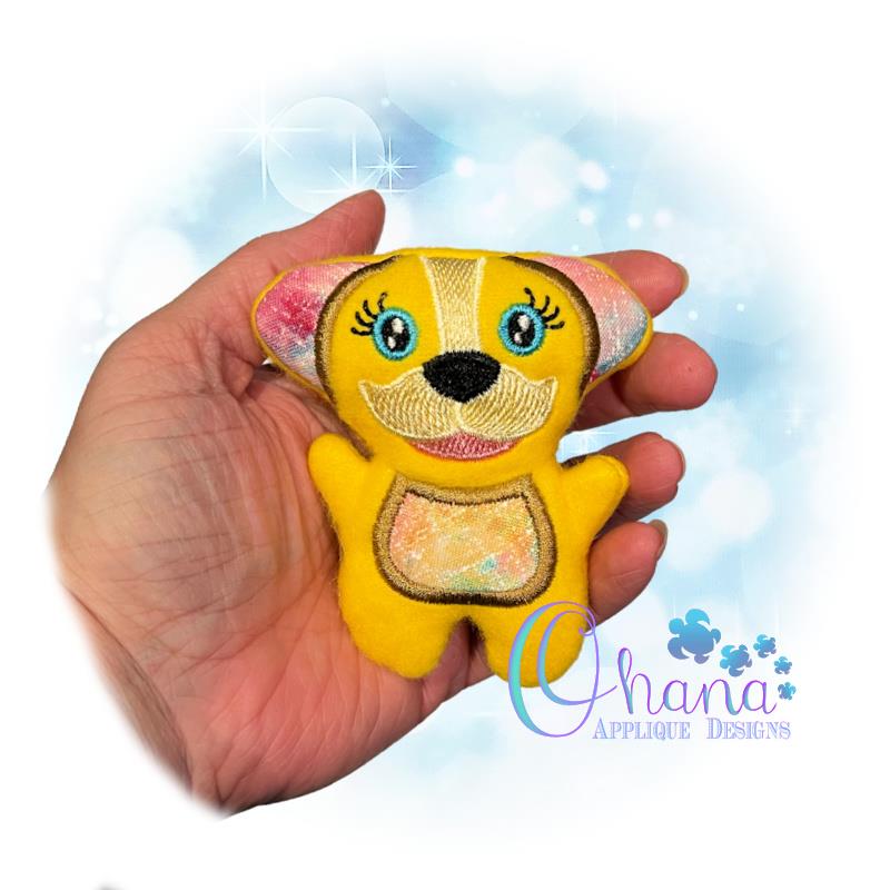 Dash Dog Stuffie Embroidery Design - Ohana Applique Designs
