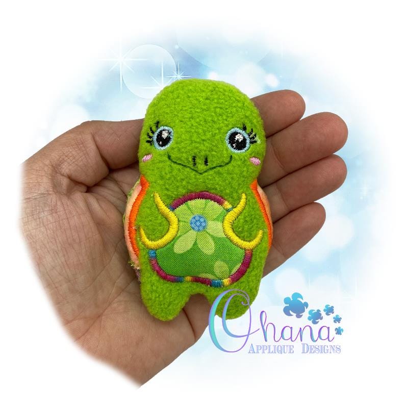Terry Turtle Stuffie Embroidery Design - Ohana Applique Designs