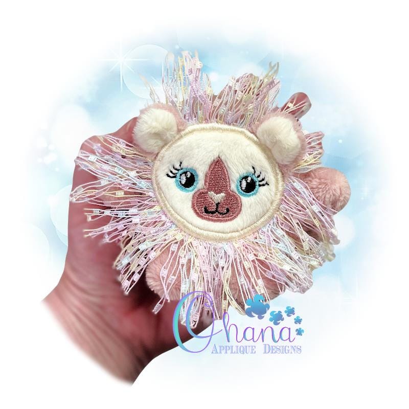Ball Lion Stuffie Embroidery Design - Ohana Applique Designs
