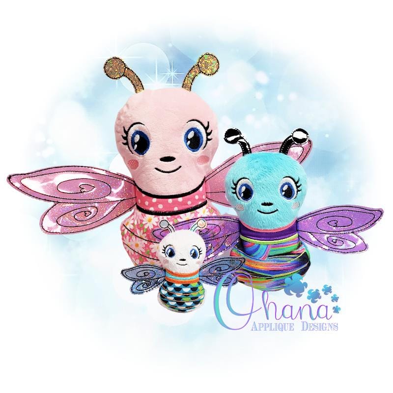 Firefly Stuffie Embroidery Design - Ohana Applique Designs