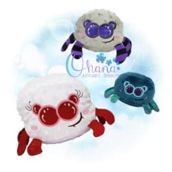 Ball Spider Stuffie Embroidery Design - Ohana Applique Designs