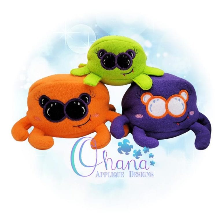 Ball Spider Stuffie Embroidery Design - Ohana Applique Designs