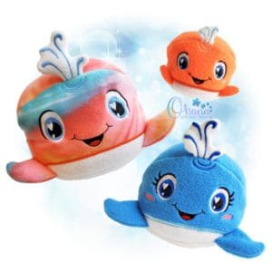 Ball Whale Stuffie Embroidery Design - Ohana Applique Designs