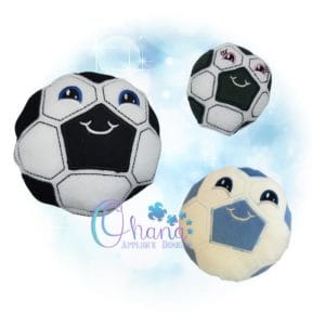 Soccer Ball Stuffie Embroidery Design - Ohana Applique Designs