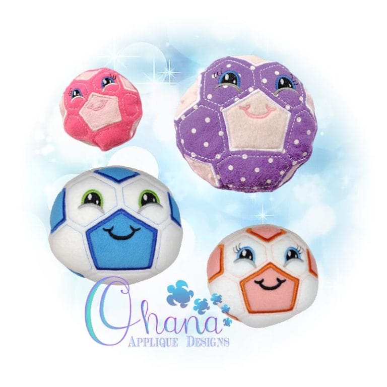 Soccer Ball Stuffie Embroidery Design - Ohana Applique Designs