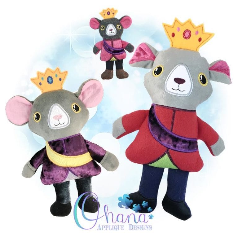 Rat King Stuffie Embroidery Design - Ohana Applique Designs