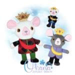 Rat King Stuffie Embroidery Design - Ohana Applique Designs