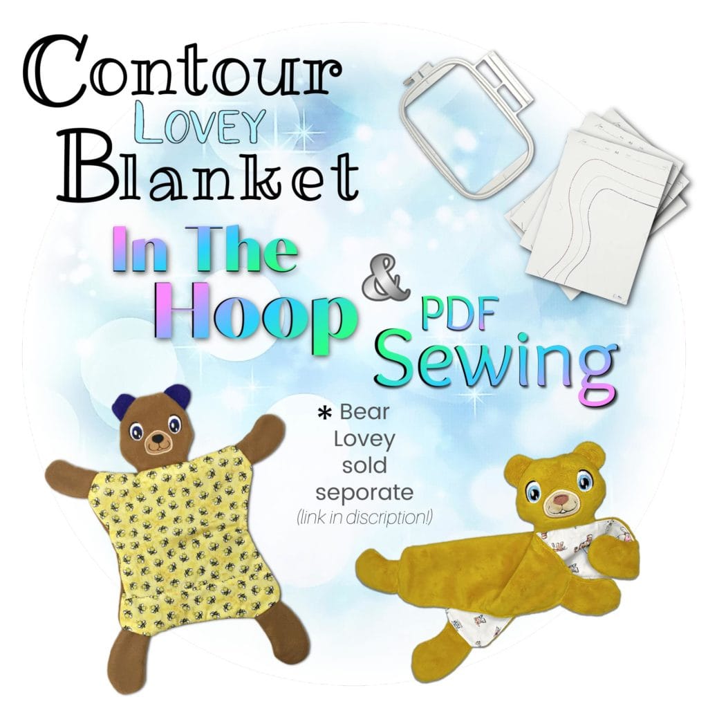 Lovey Blanket - Sewing and Embroidery Pattern - Ohana Applique Designs