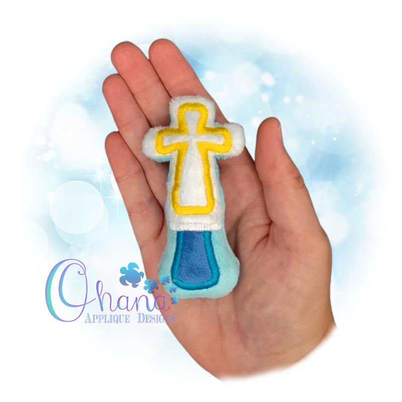 Cross Rattle Embroidery Design- Ohana Applique Designs
