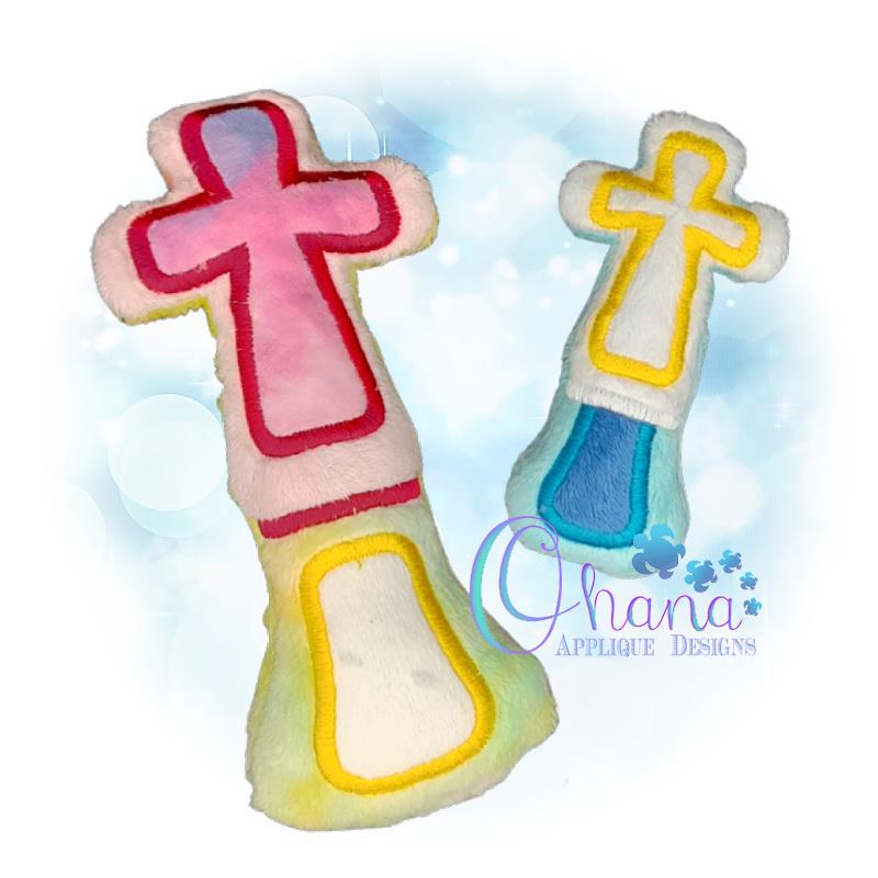 Cross Rattle Embroidery Design- Ohana Applique Designs