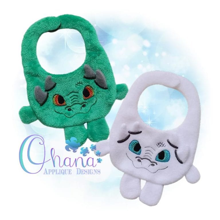 Dragon Bib Embroidery Design - Ohana Applique Designs