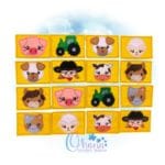 Farm Matching Card Game - Ohana Applique Designs