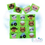 Farm Matching Card Game - Ohana Applique Designs
